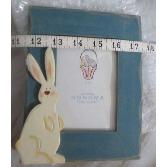 Sonoma | Accents | Nwot Sonoma Small Wood Photo Frame With Bunny Rabbit ...
